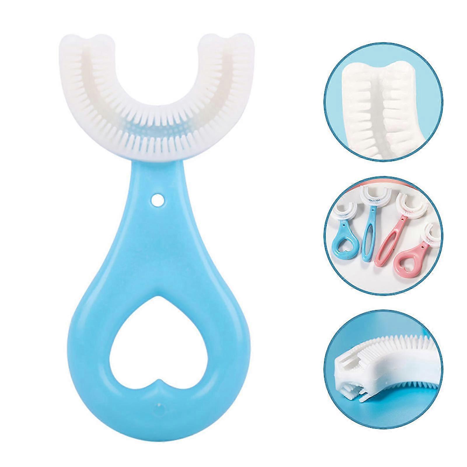 4pcs Baby Toothbrush Children 360 Degree U-shaped Child Toothbrush ...