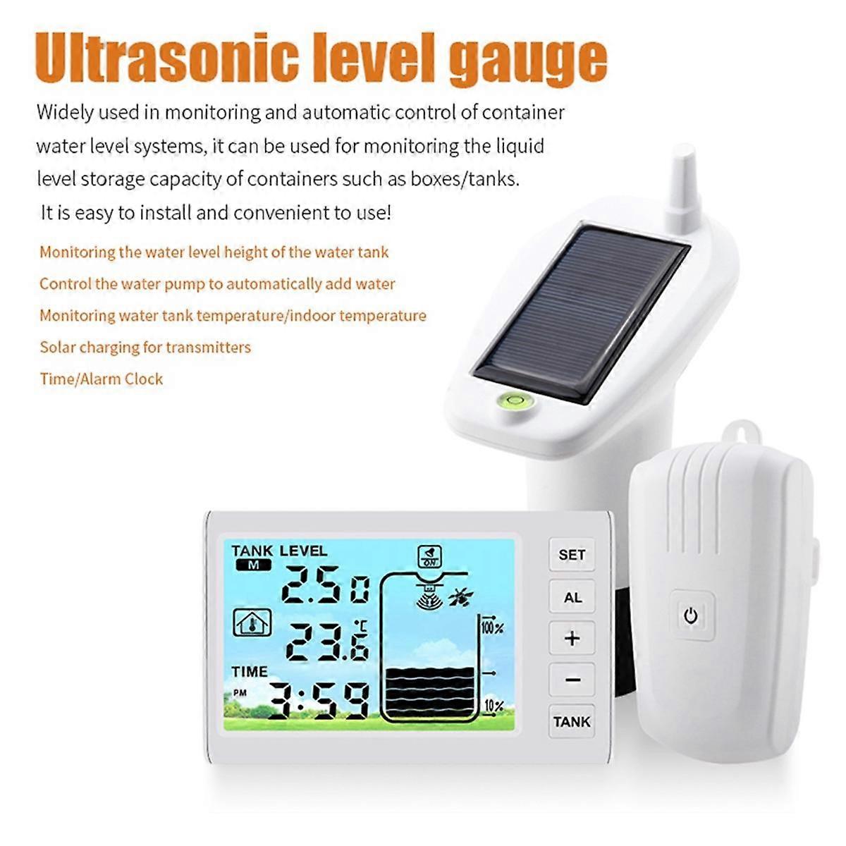 Ultrasonic Level Sensor,Water Tank Liquid Depth Level Meter Sensor ...