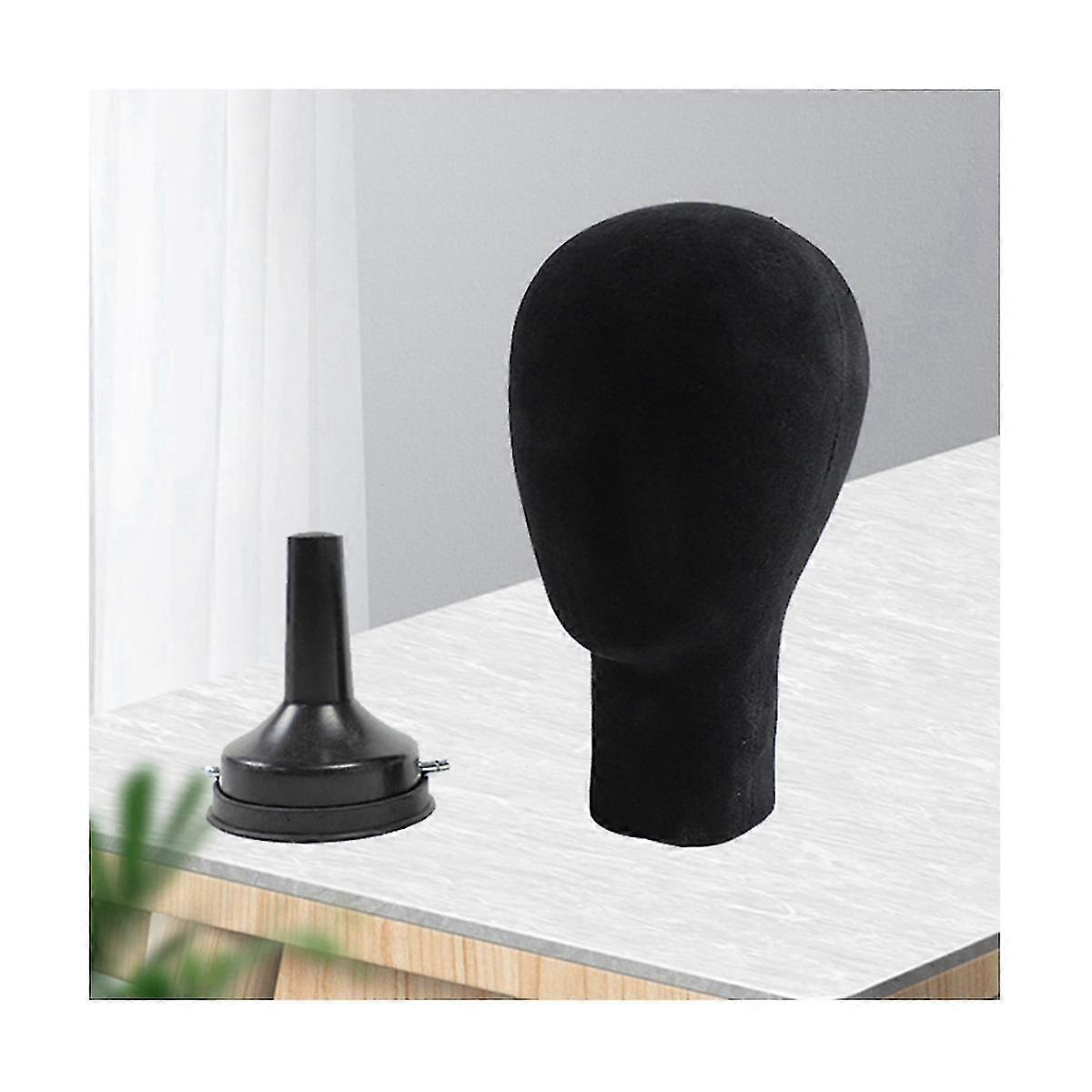 Mannequin Head Model Wigs Cap Glasses Display Stand Holder Flocking ...