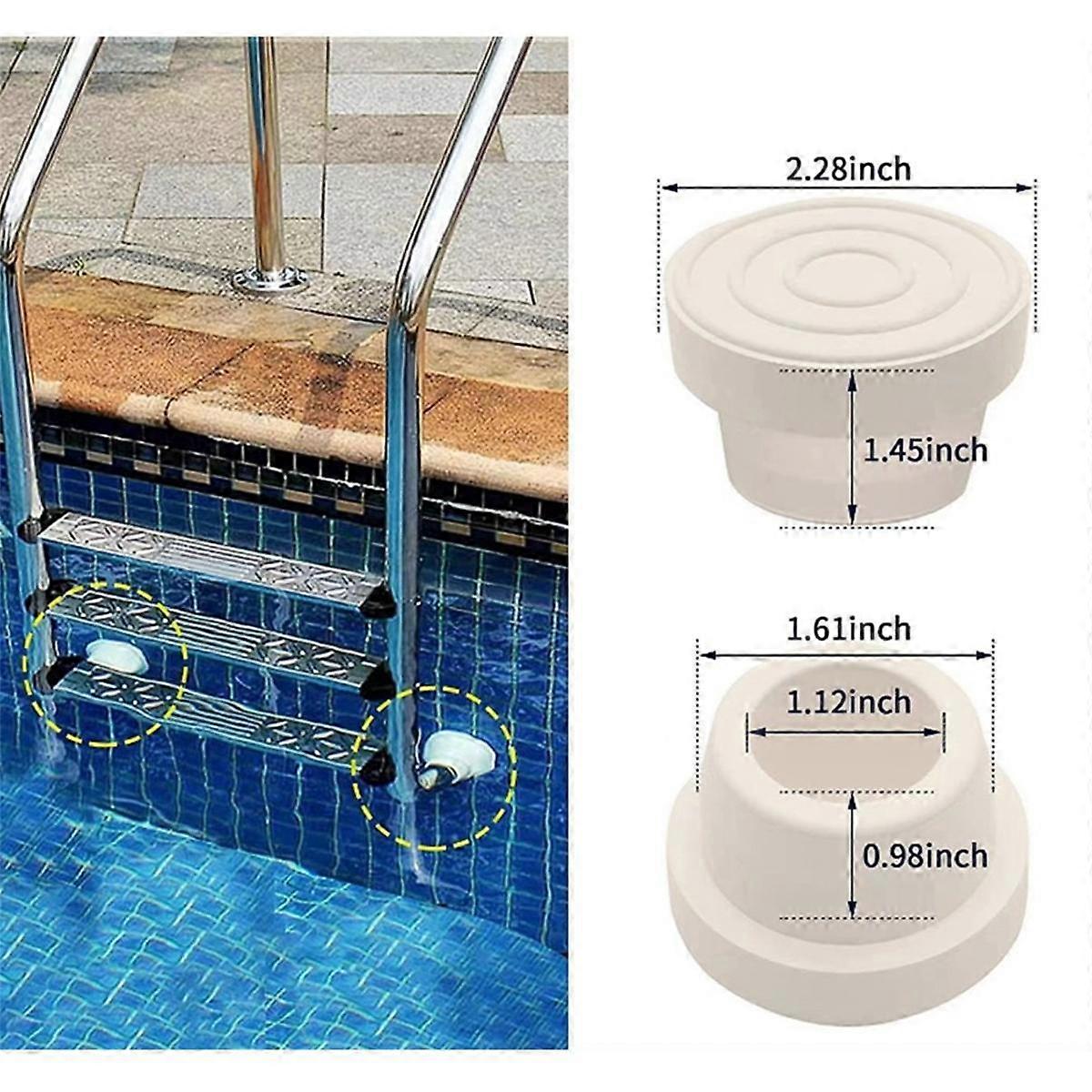 4PCS Pool Ladder Bumpers DDV Replacement Pool Ground Ladder Bumper ...