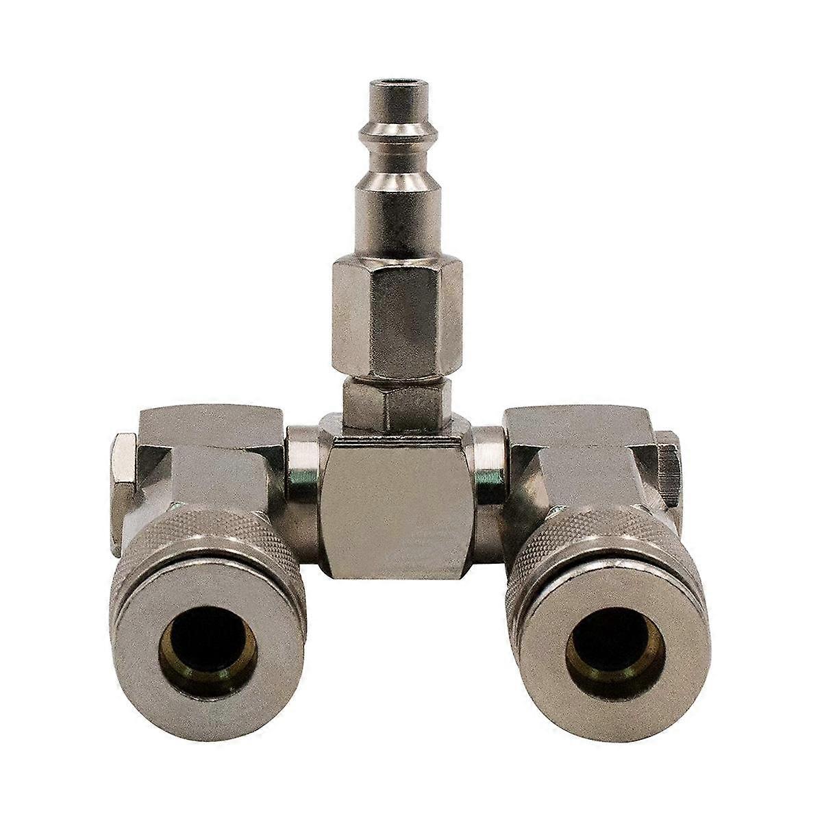 Air Hose Connector 2 Way Air Hose Splitter 1/4 in Air Compressor ...