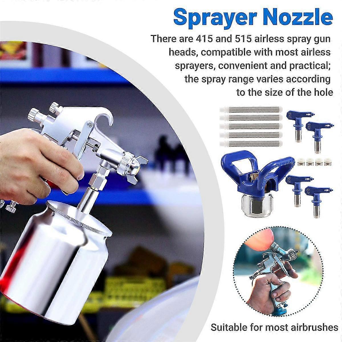 10 Piece Spray Heads Reversible Airless Paint Sprayer Nozzle Airless Paint Spray Sprayer Tip ...