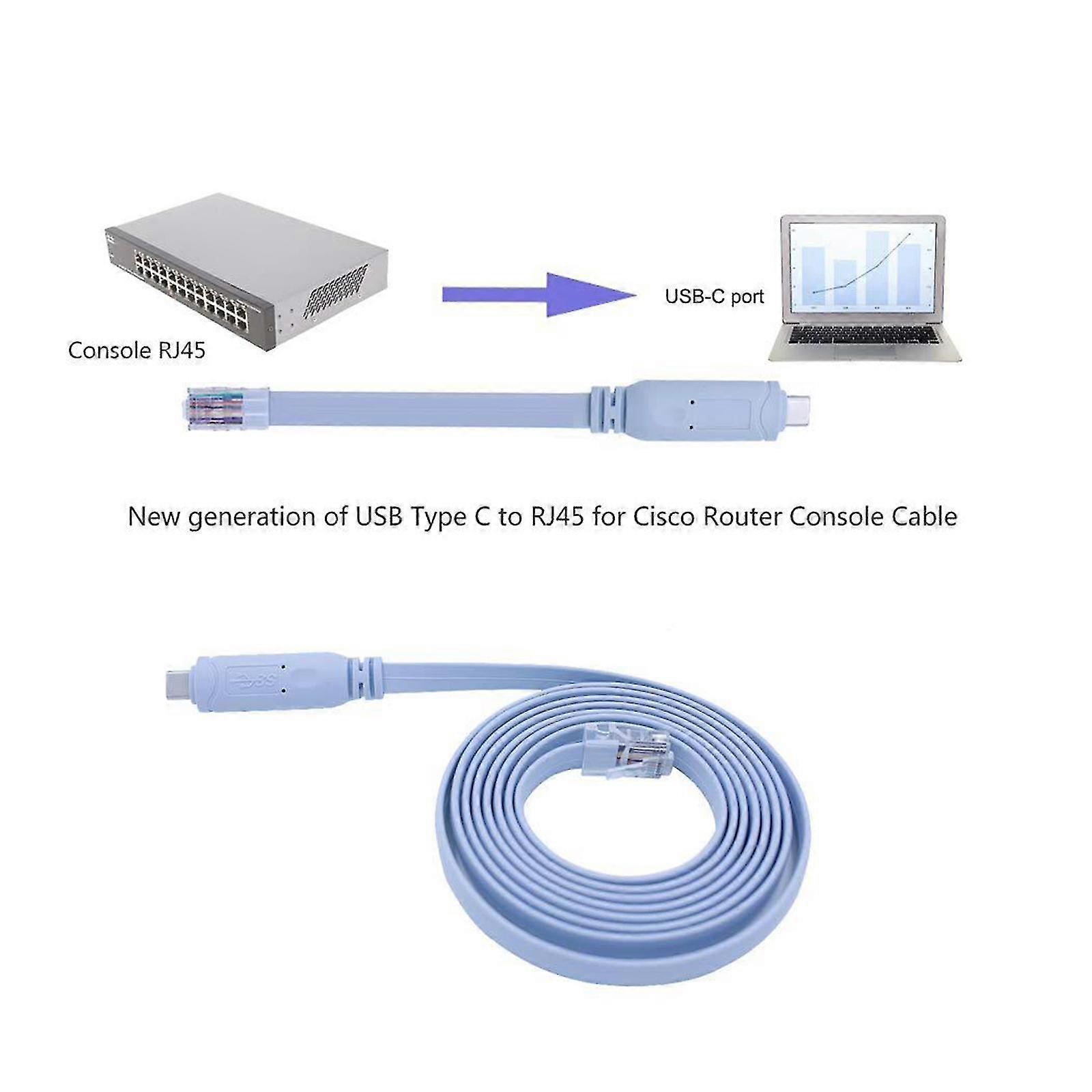 USB-C to Rj45 Console Cable Support Type C USB-C Devices to Routers ...