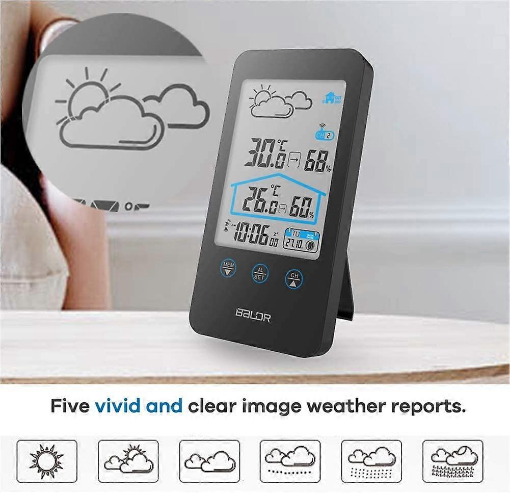 Digital Thermometer Hygrometer Practical Wireless Weather Stations with ...