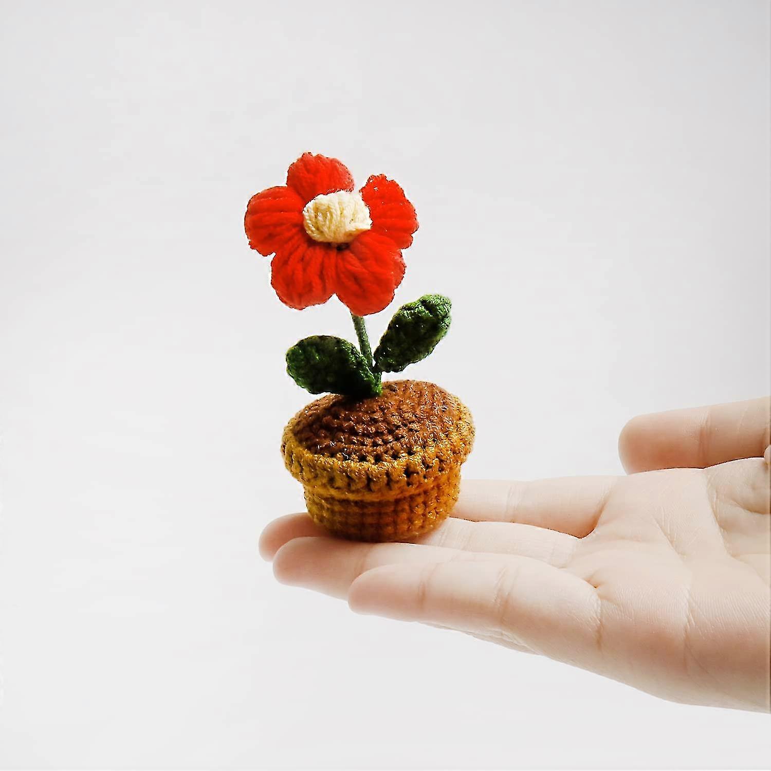 Crochet Flowers NX Garden 3D - 12pcs Three Layer Wool Appliques For ...