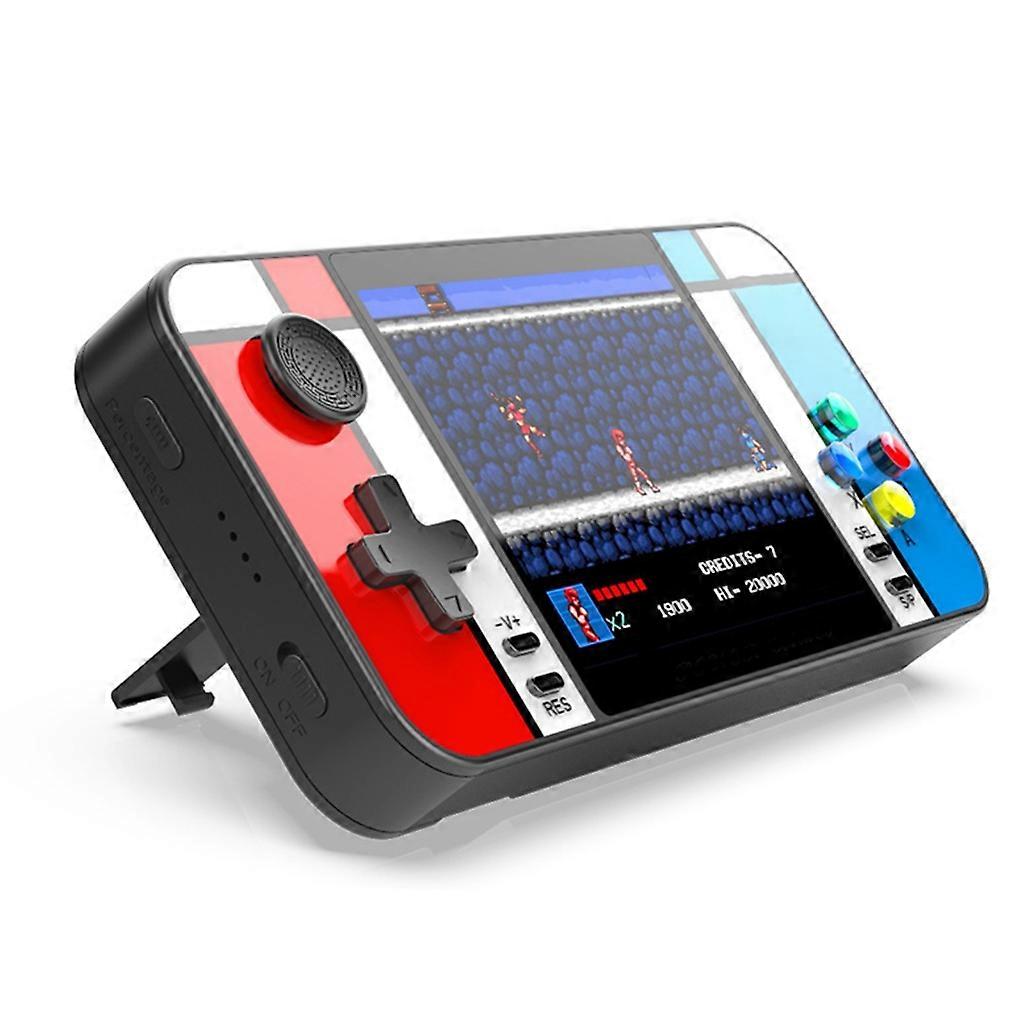 Retro Console Double Hand-held Game Player 3.5Inch LCD Built-in 500 ...