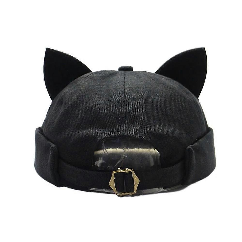 Baseball Hat Women Men Cat Ears Hat Sun Visor Cap Reverse Wear Snapback ...