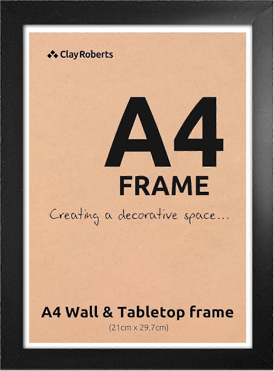 A4 Frame, Black A4,Certificate Frame, Art Print Poster Frame, 21cm x 29 ...