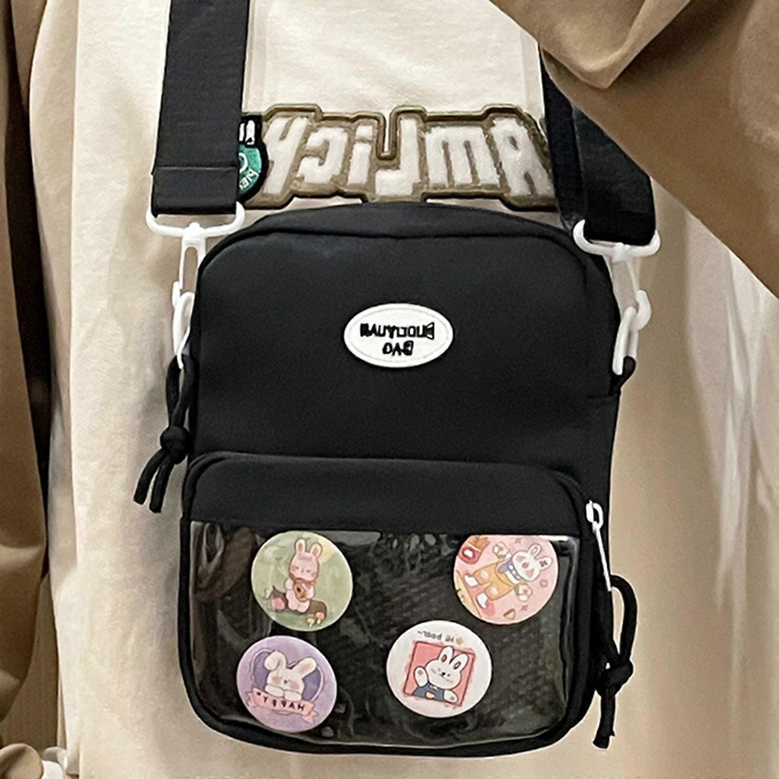 Clear Itabag for Pin Display Japanese Style Crossbody Bag Fashion ...