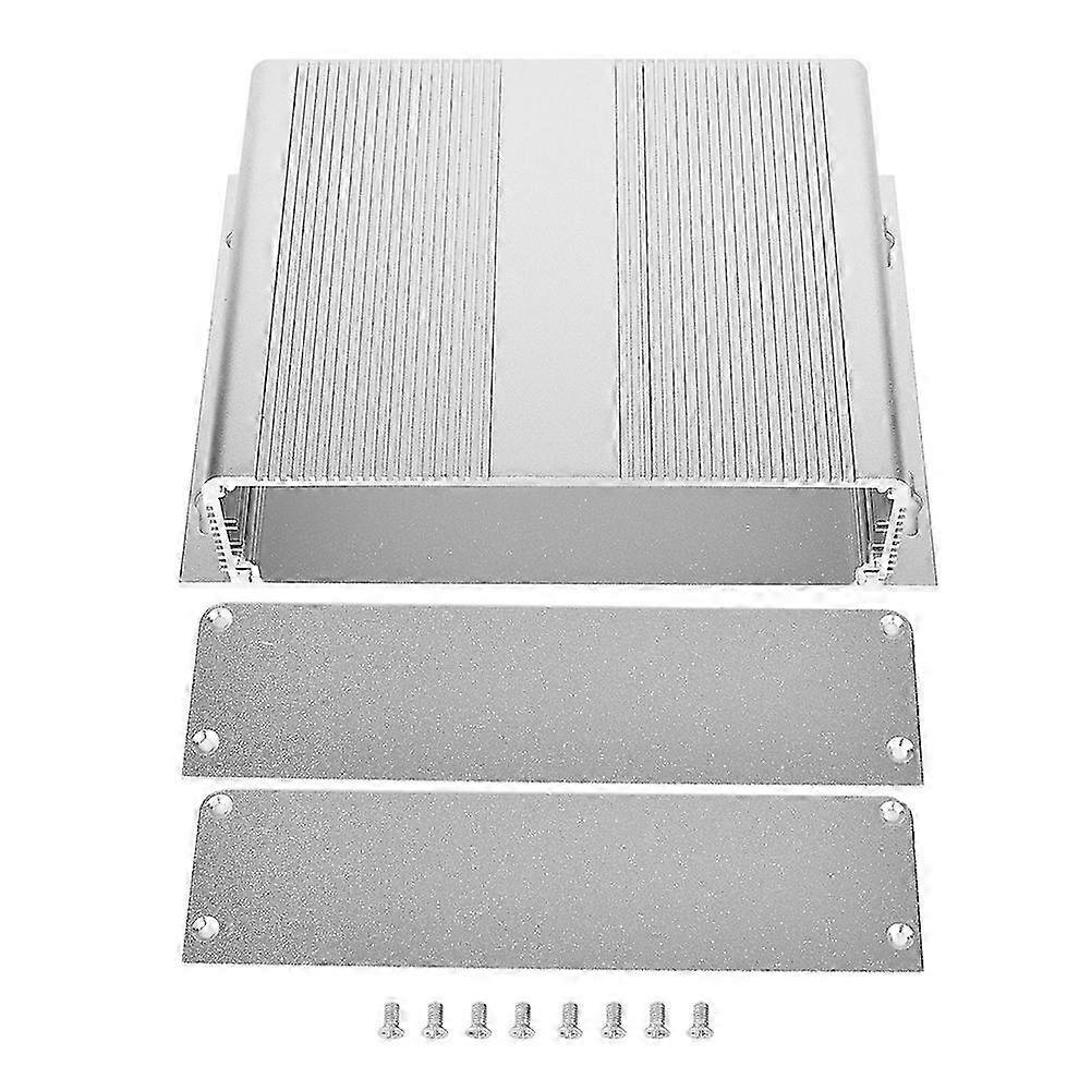 Silver Aluminum Alloy Electronic Project Case for PCB 48x204x150mm ...
