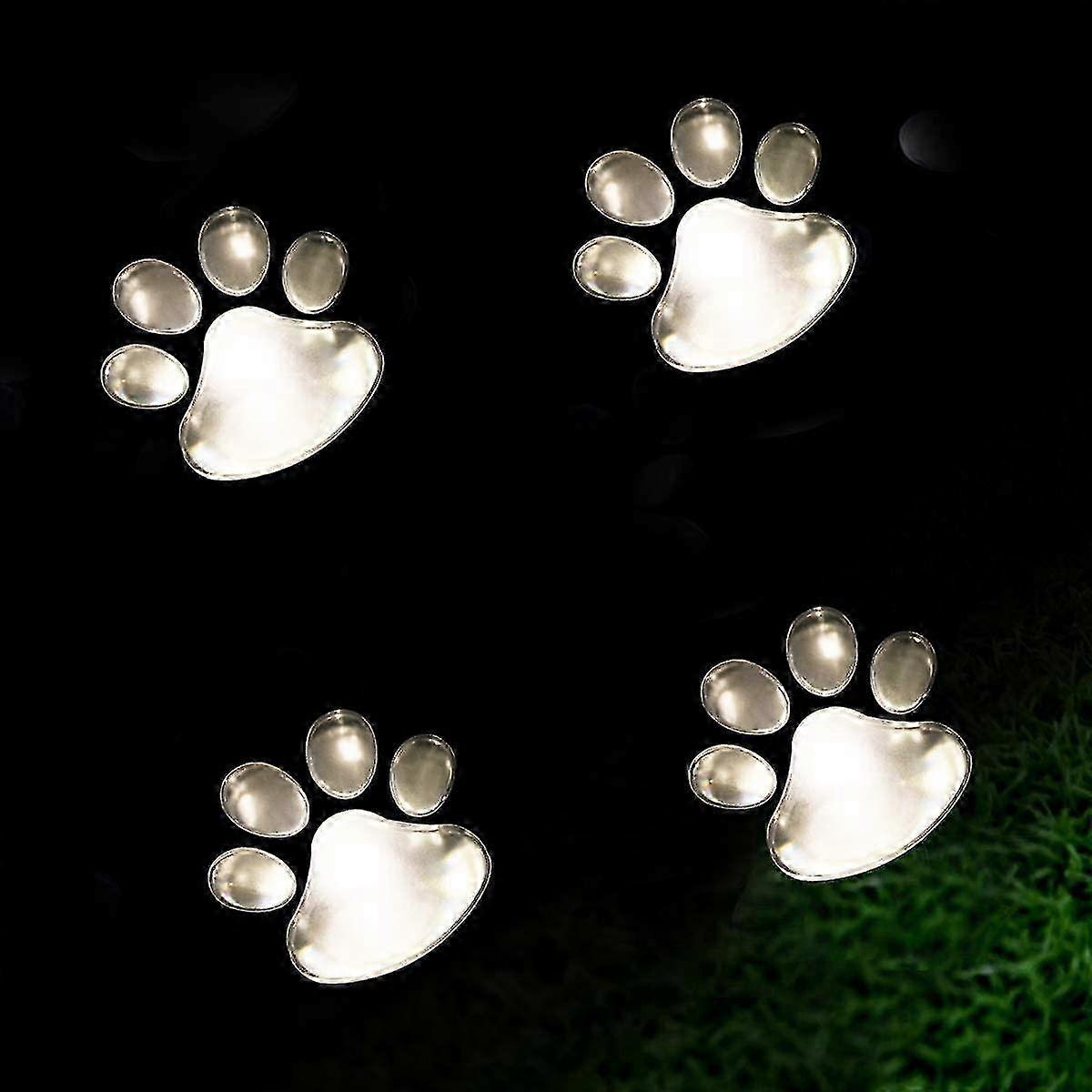 Solar Paw Print Lights, Outdoor Solar Lights Dog Paw Lights, Outdoor ...