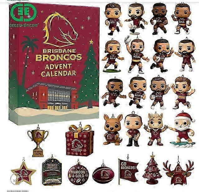 American cowboy acrylic pendant Christmas advent countdown festival ...