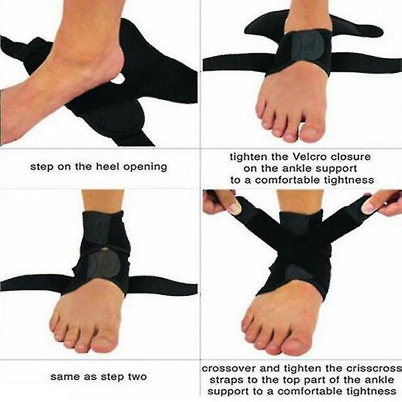 Plantar Fasciitis Arch Foot Pain Ankle Support Wrap Brace Sprain Fiis ...