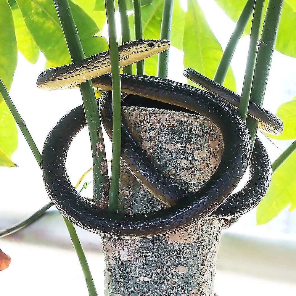 Large Rubber Snake, Realistic Rubber Scary Snake Toy, Fake Large Black ...
