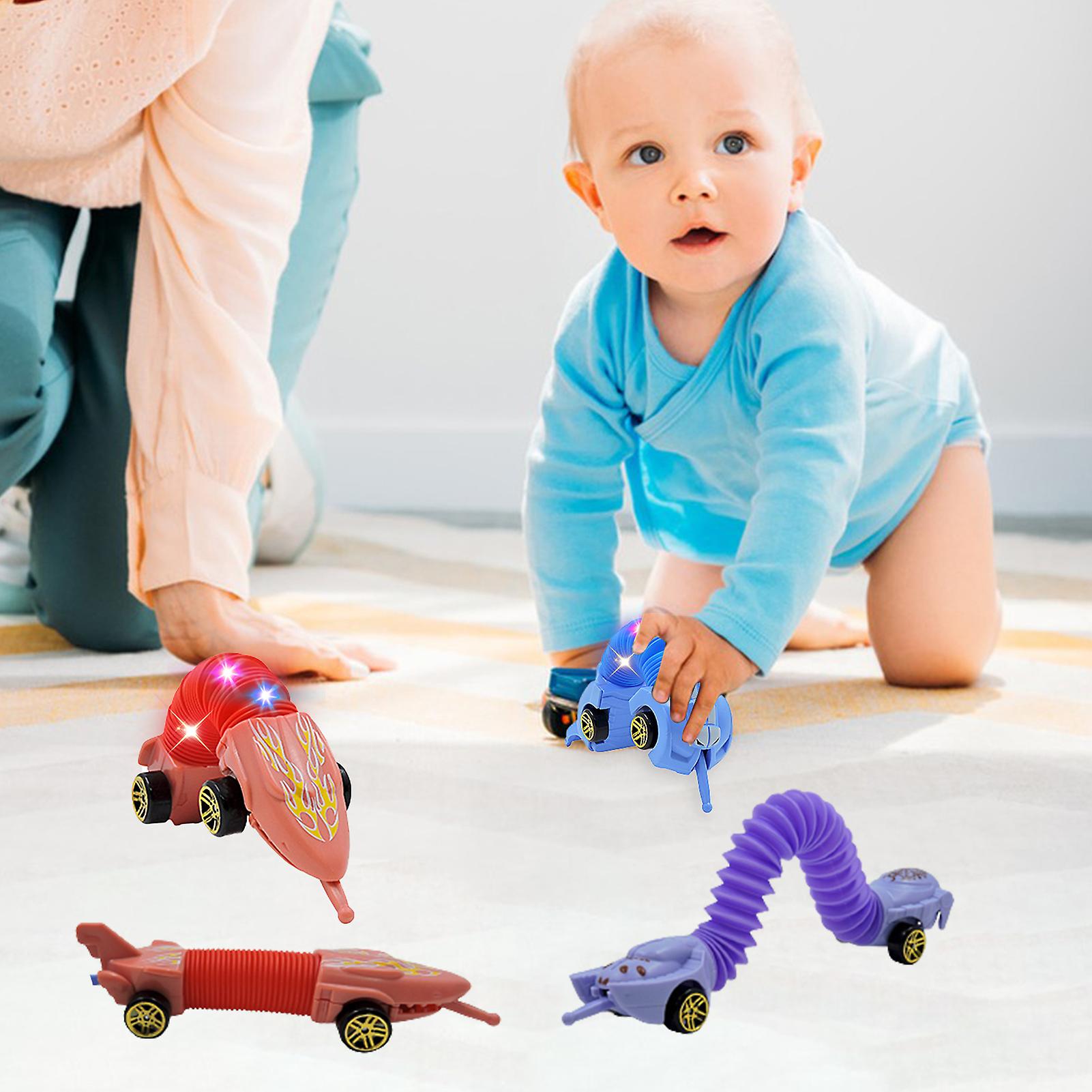 Animal Telescopic Tube Toy Free Transformation Fun Lighting Expandable ...