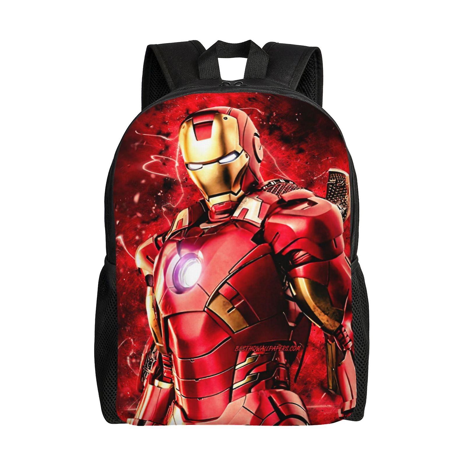 Iron Man Backpack, Travel Laptop Backpack, Water Resistant College ...