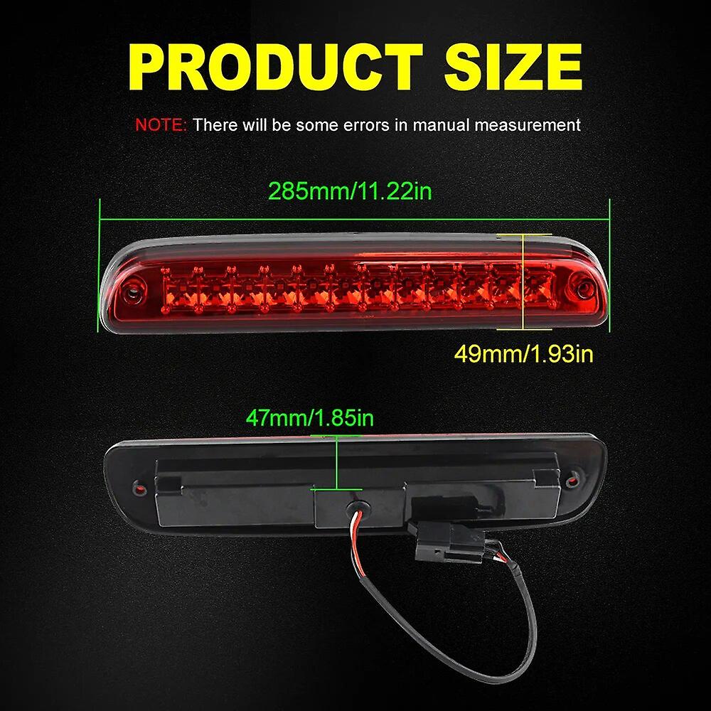 Rear Led Third High Mount Brake Stop Light Smoked Lamp For Ford Ranger ...