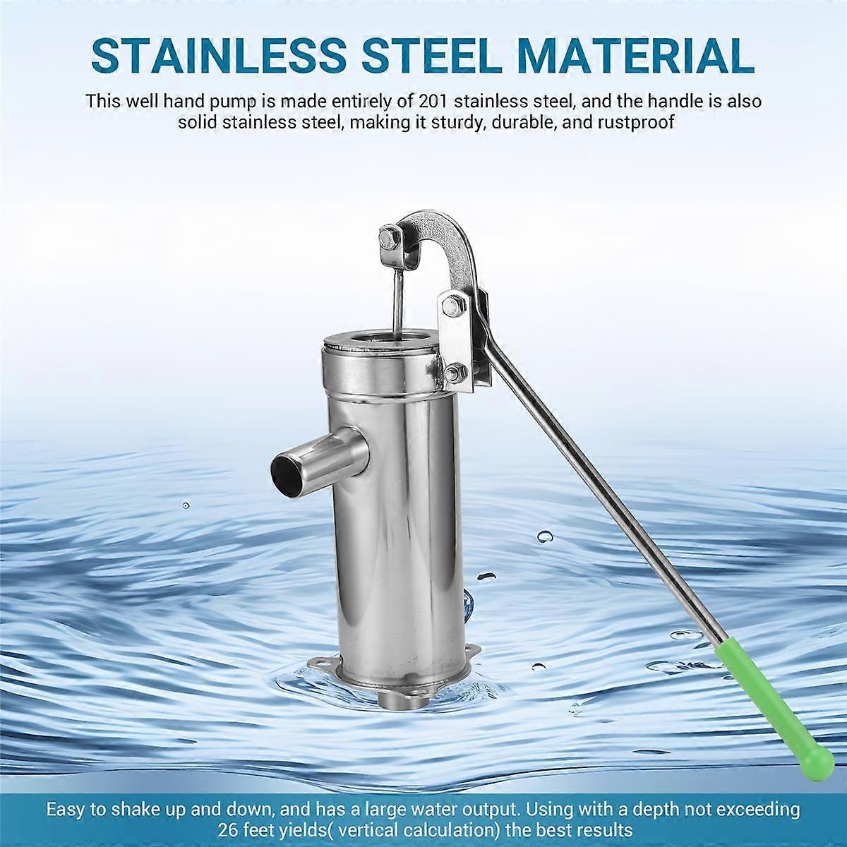 Manual Well Pump Hand Well Pump,Stainless Deep Well Hand Pump,Pitcher ...