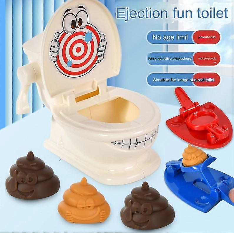 Stool Toilet Toy, Poop Game Toilet Popping Out Toilet Poop Toys,11.5*10 ...
