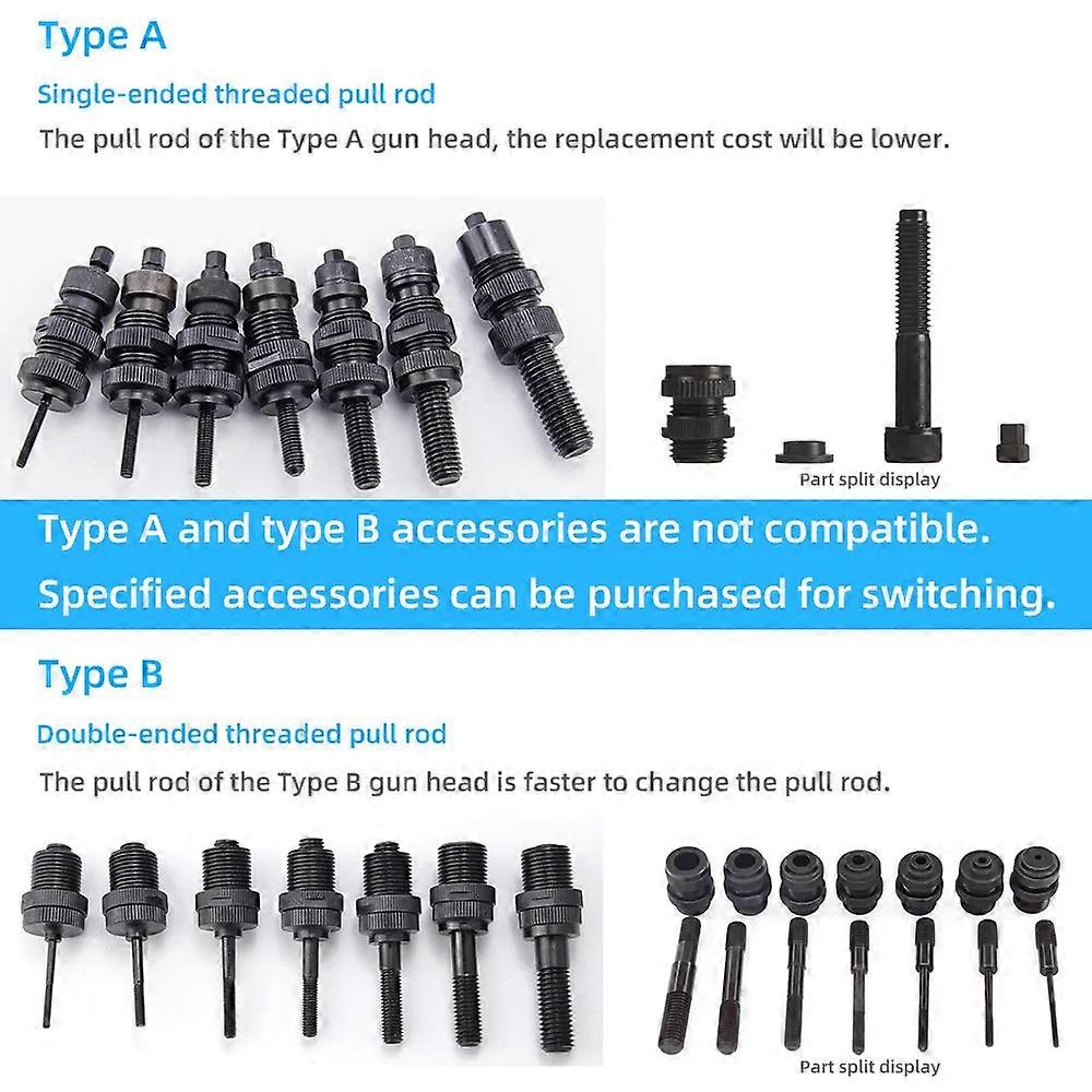 Industrial Rivet Nut Gun Hydraulic Pneumatic Automatic Riveter Tool ...