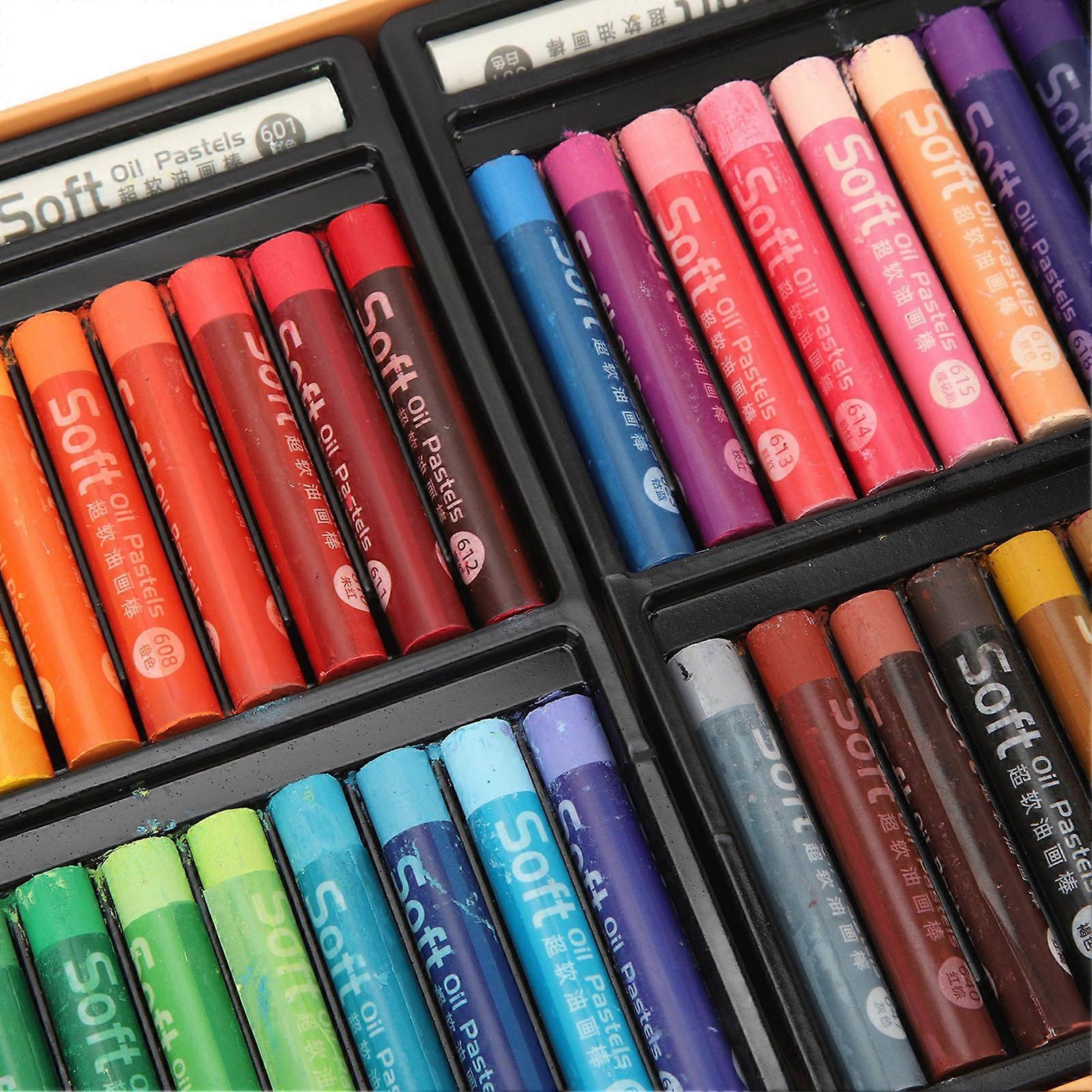 49 Colors Oil Pastels Set Professional High Pigment Vibrant Creamy Soft ...