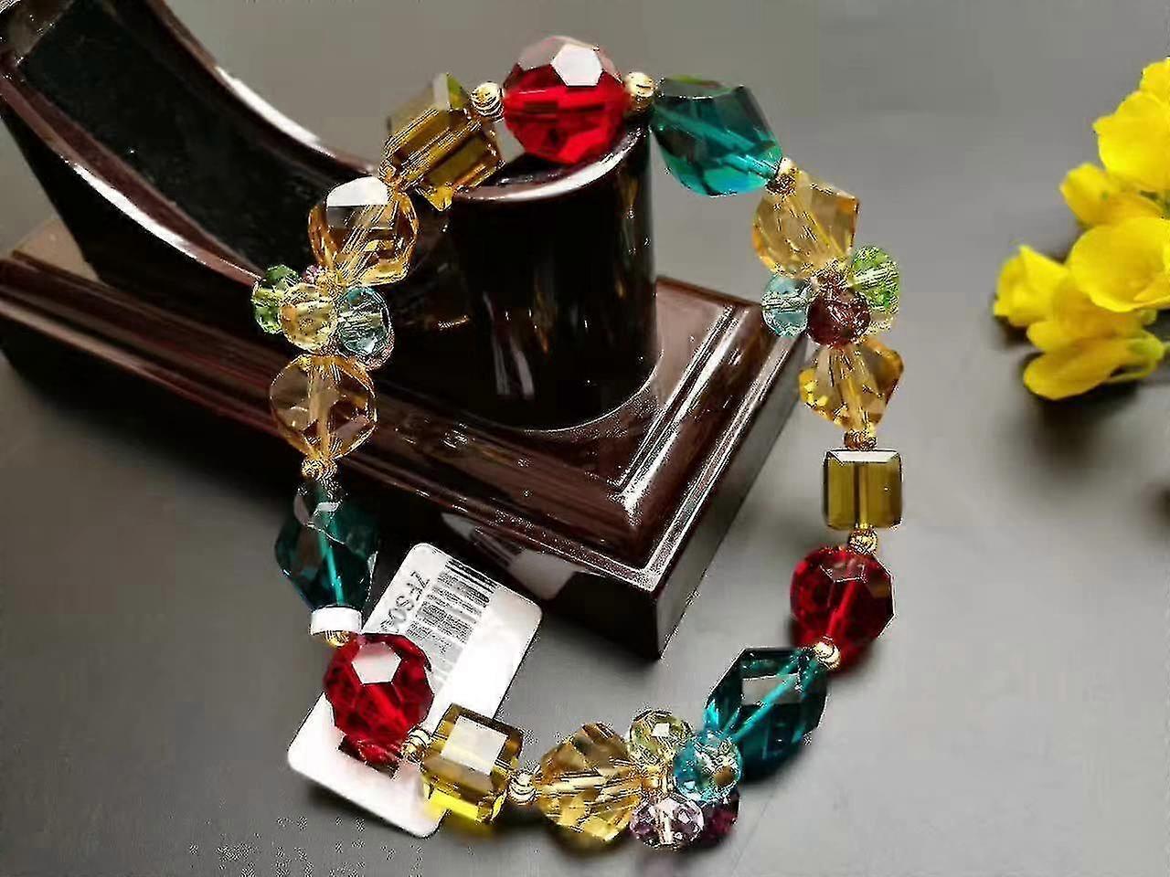 50pcs 4mm Glass Crystal Square Cube Beads Diy Jewelry Making Mix Color ...