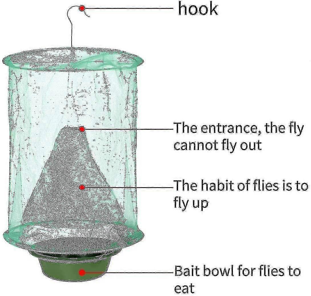 Ranch Fly Trap, Outdoor Insect Trap Cage With Food Trap, Most Effective ...