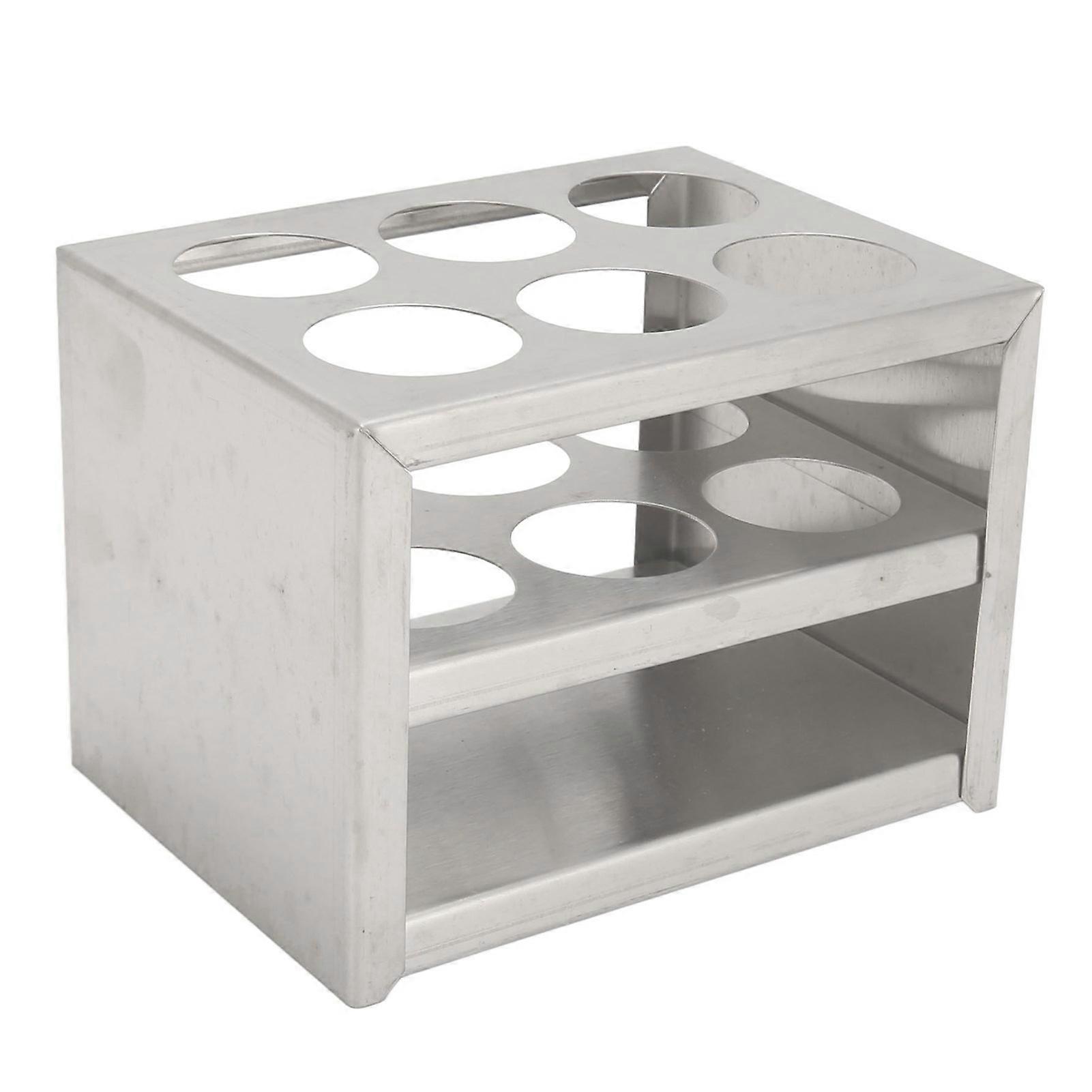 Metal Test Tube Rack 6 Holes 1.18in Strong 3 Tiers Stainless Steel ...