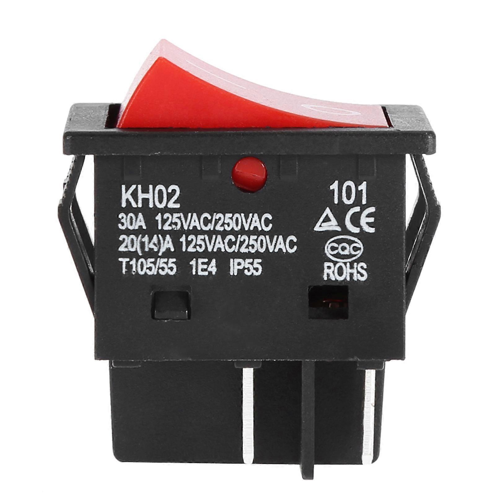 4 Pin Power Switch 30A Boat Rocker Switches - 5-Pack Waterproof ON/OFF ...