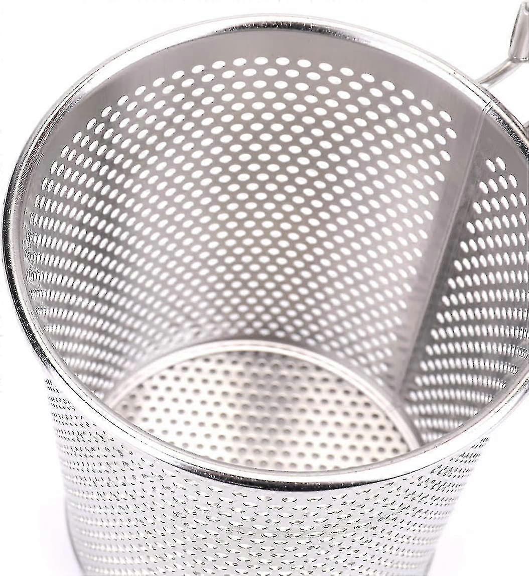 3-pack Mesh Pasta Basket with Wooden Handle, Stainless Steel Strainer ...