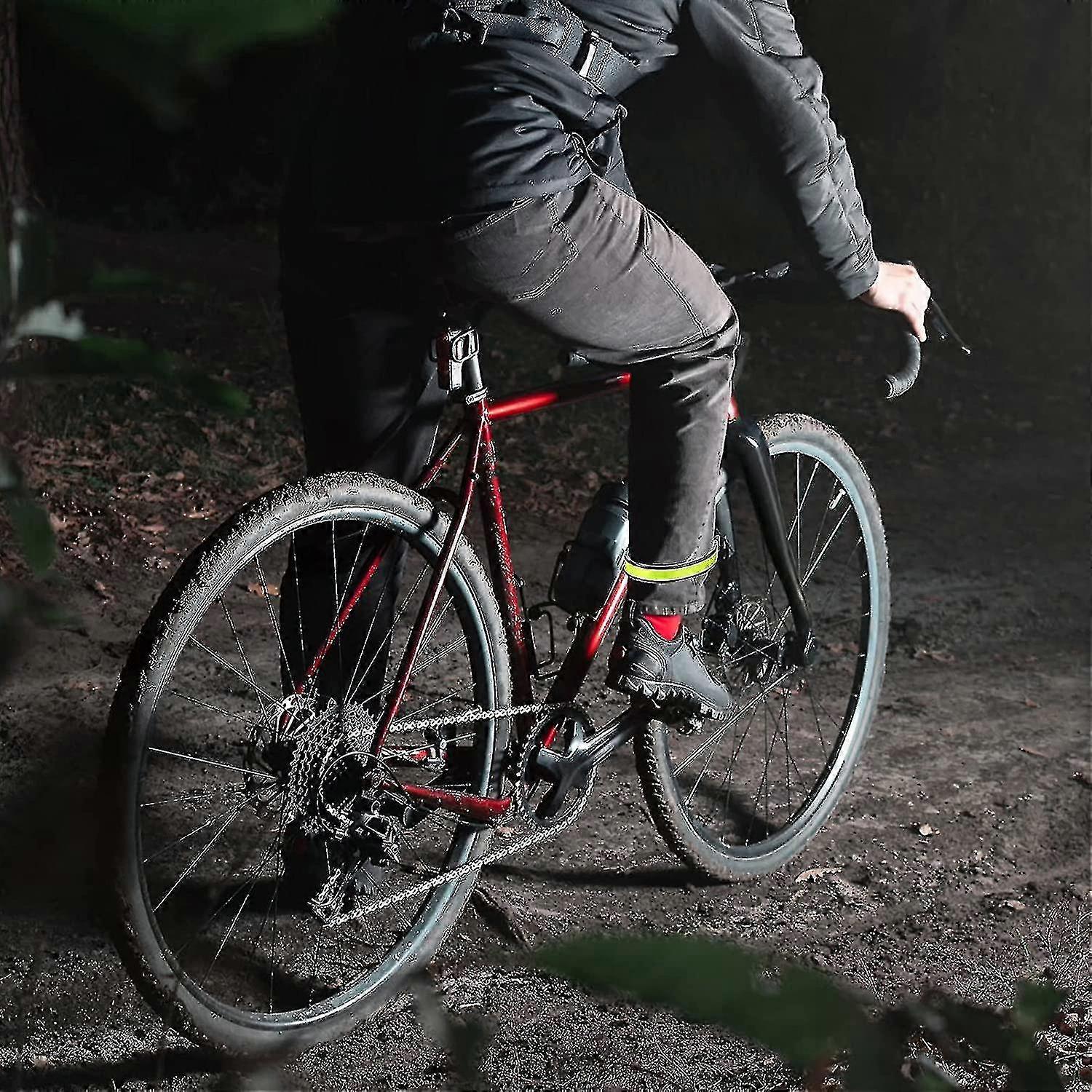 Cycling Trouser Clips Reflective Bicycle Clips Elastic Bike Clips ...