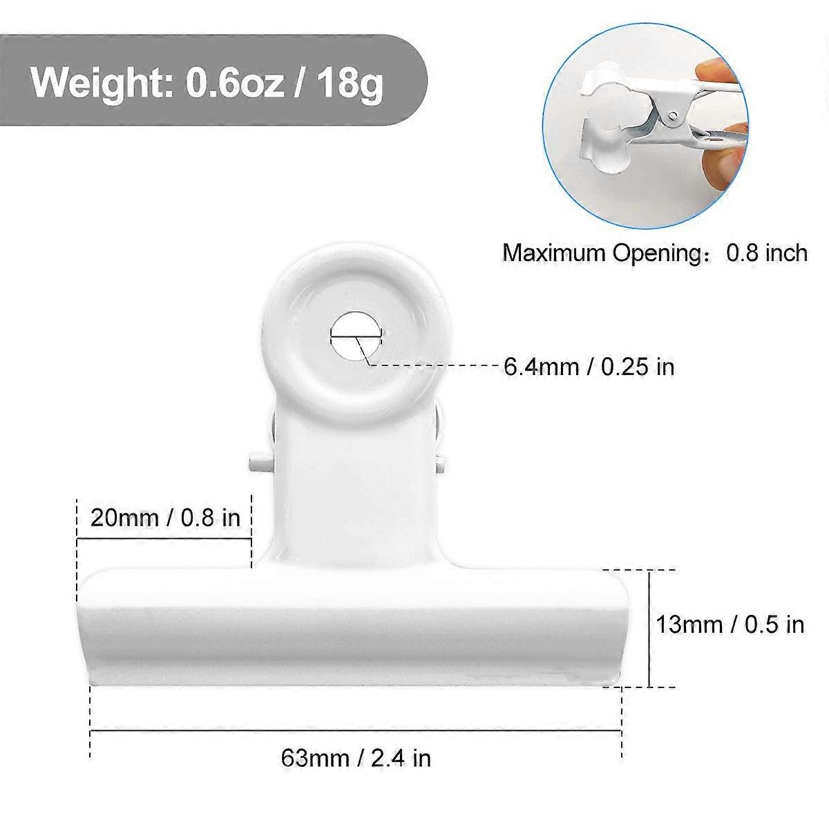 10 Pack Large Bull Binder Paper Clips Metal Hinge Clip for Crafts Bags ...