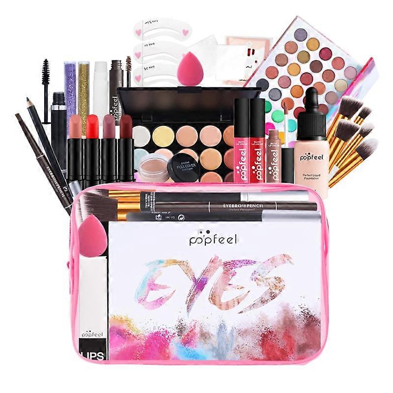 POPFEEL Full Professional Makeup Kit 8-35Pc All In One Complete Makeup ...