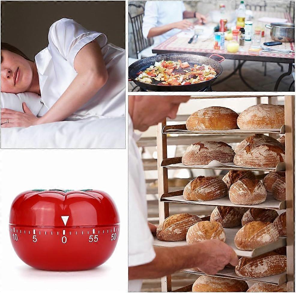 tomat mekanisk timer, 60 minuter 360 graders tecknad timer, kök ring ...