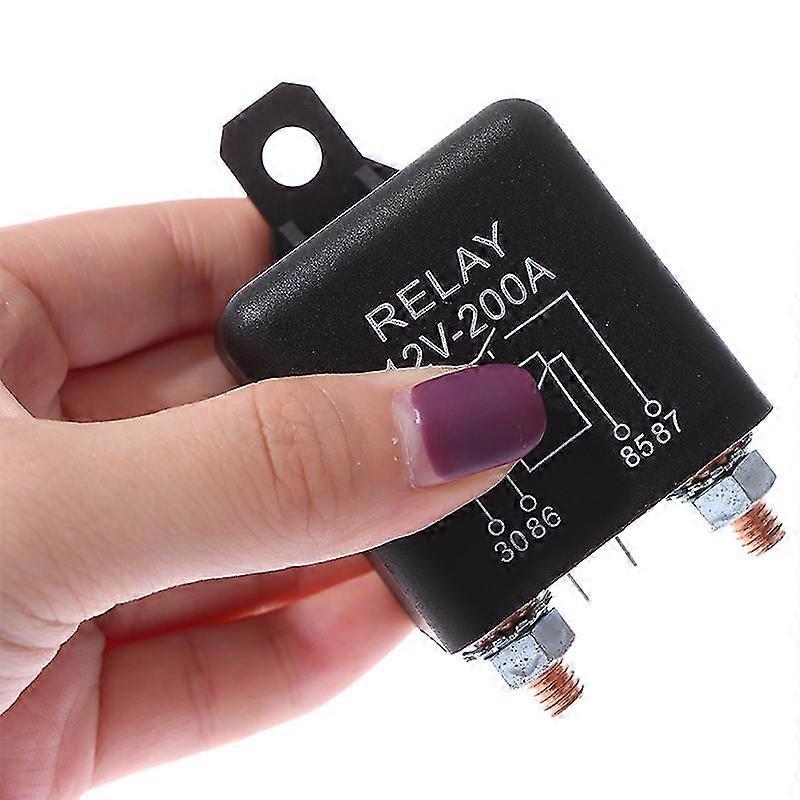 12v 200 Amp Heavy Duty Split Charge/winch Relay For Car Van Boat 4 Pin ...