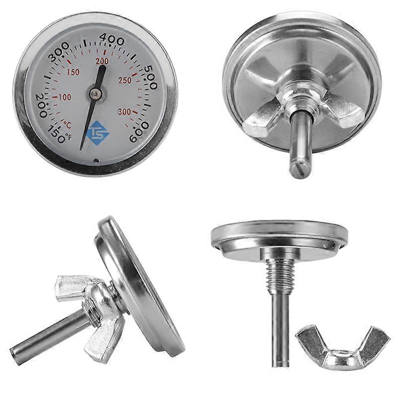 150-600 Degree Fahrenheit Stainless Steel BBQ Dial Thermometer ...