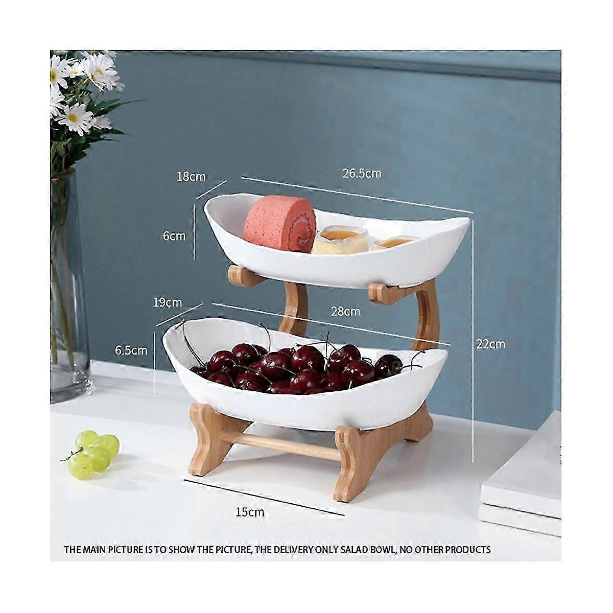 Double Layer Modern Wooden Living Room Multi-Layer Snack Net Red Fruit ...