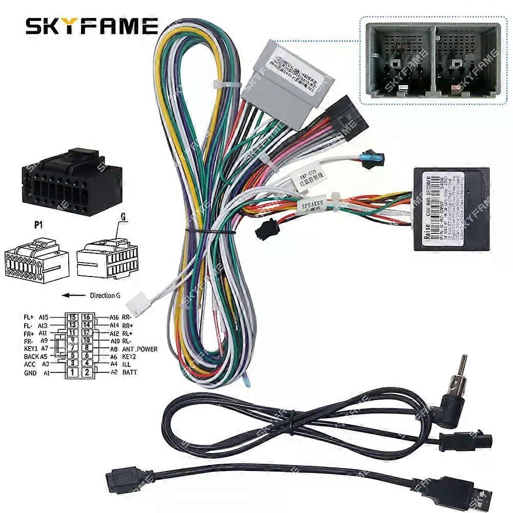 Applies to Car 16pin Wiring Harness Adapter Canbus Box Decoder For ...