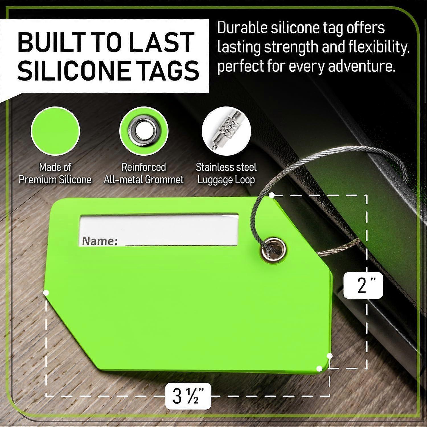 4-Pack Luggage Tag Set | Luggage Tags, Luggage Tags for Suitcases, Bag ...