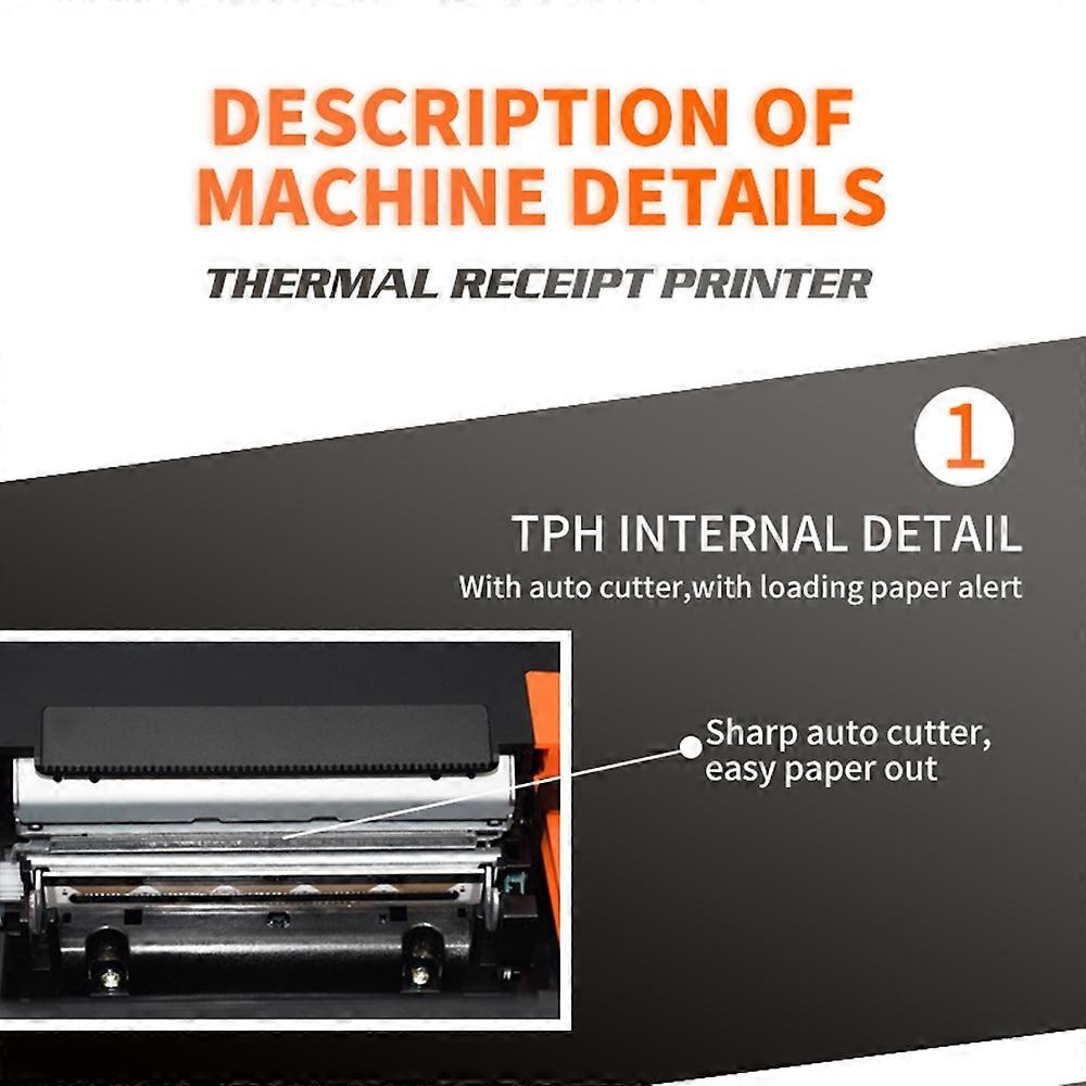 ZJ-8360-L USB Bluetooth Wireless Auto-cutter 80mm Thermal Receipt ...
