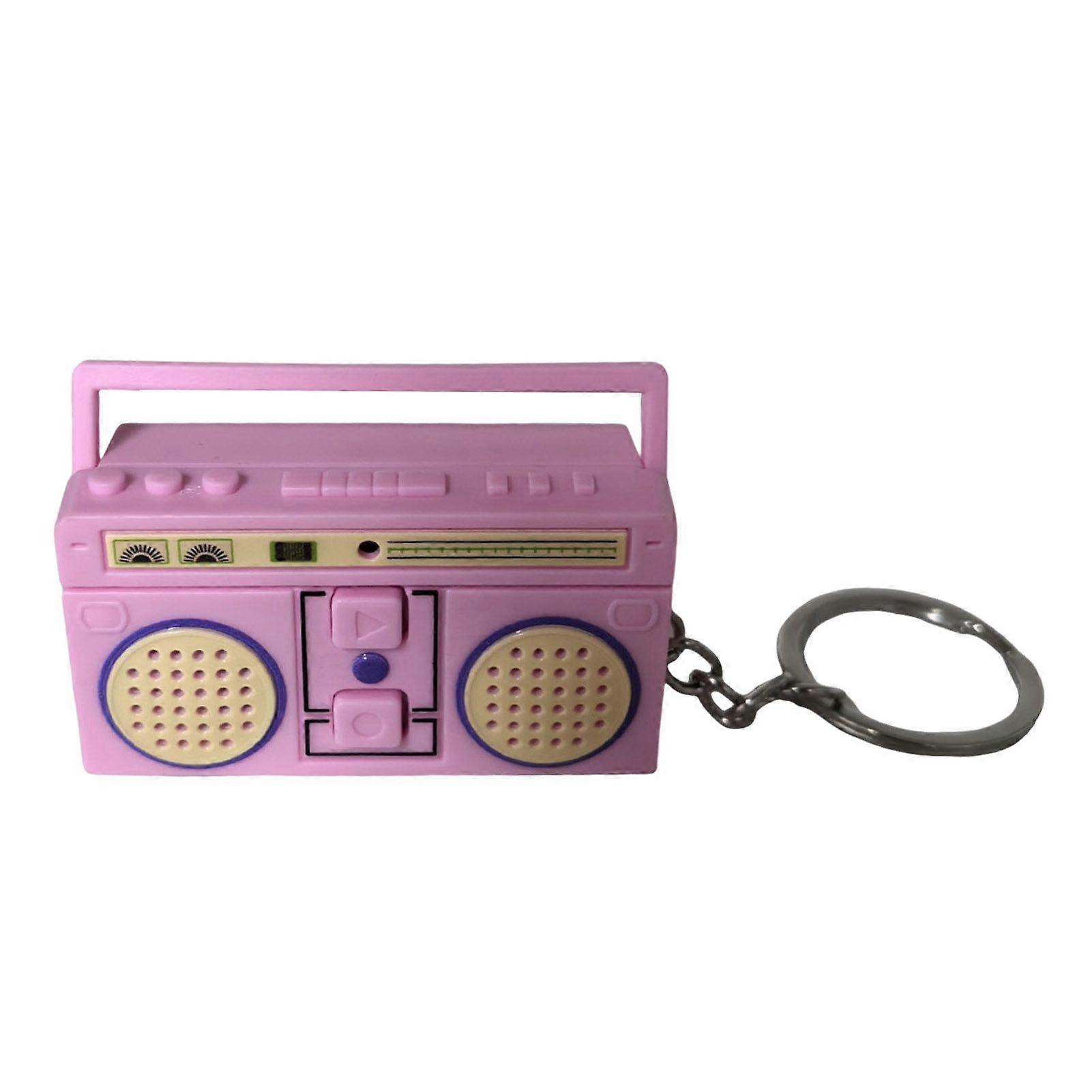 Mini Recorder Keychain Retro Tape Recorder Keychain Recordable Vintage ...