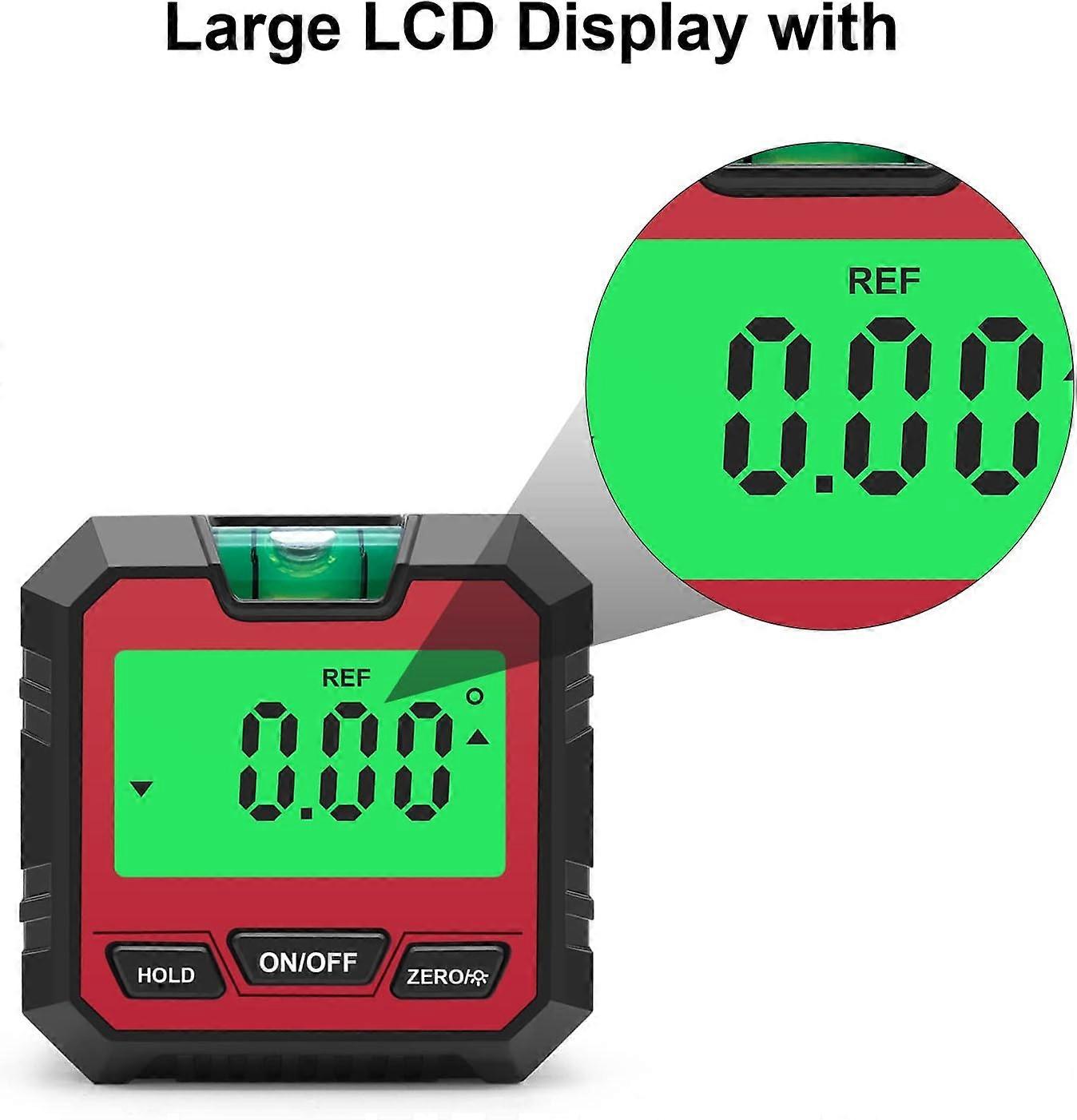 Mini Digital Inclinometer Protractor Level 3 in 1 Angle Meter Bevel ...