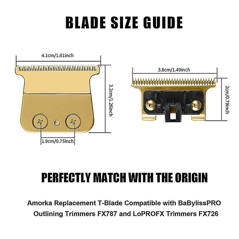 Replacement Blades For Babylisspro Fx787 & Fx726 Trimmers, Gold | Fruugo UK
