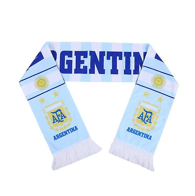 2022 Qatar World Cup Argentina National Team Soccer Fan Scarf Cheering ...