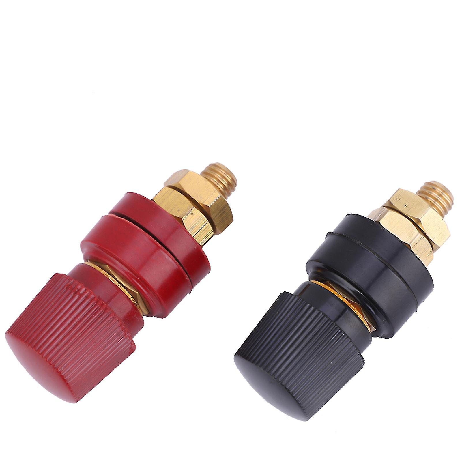 555 Type Brass Pillar Terminal Block M8 Thread 0V-380V 200A - 2pcs ...