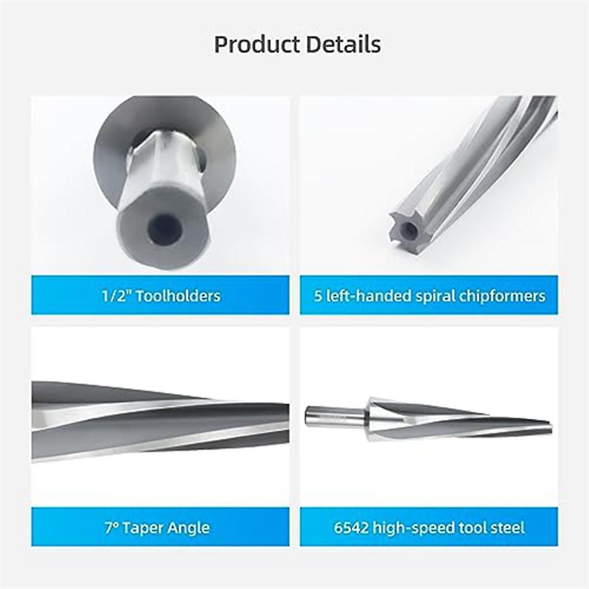 7 Degree Ball Joint Tapered Reamer, 1-1/2 Inches Per Foot Tapered Ball ...