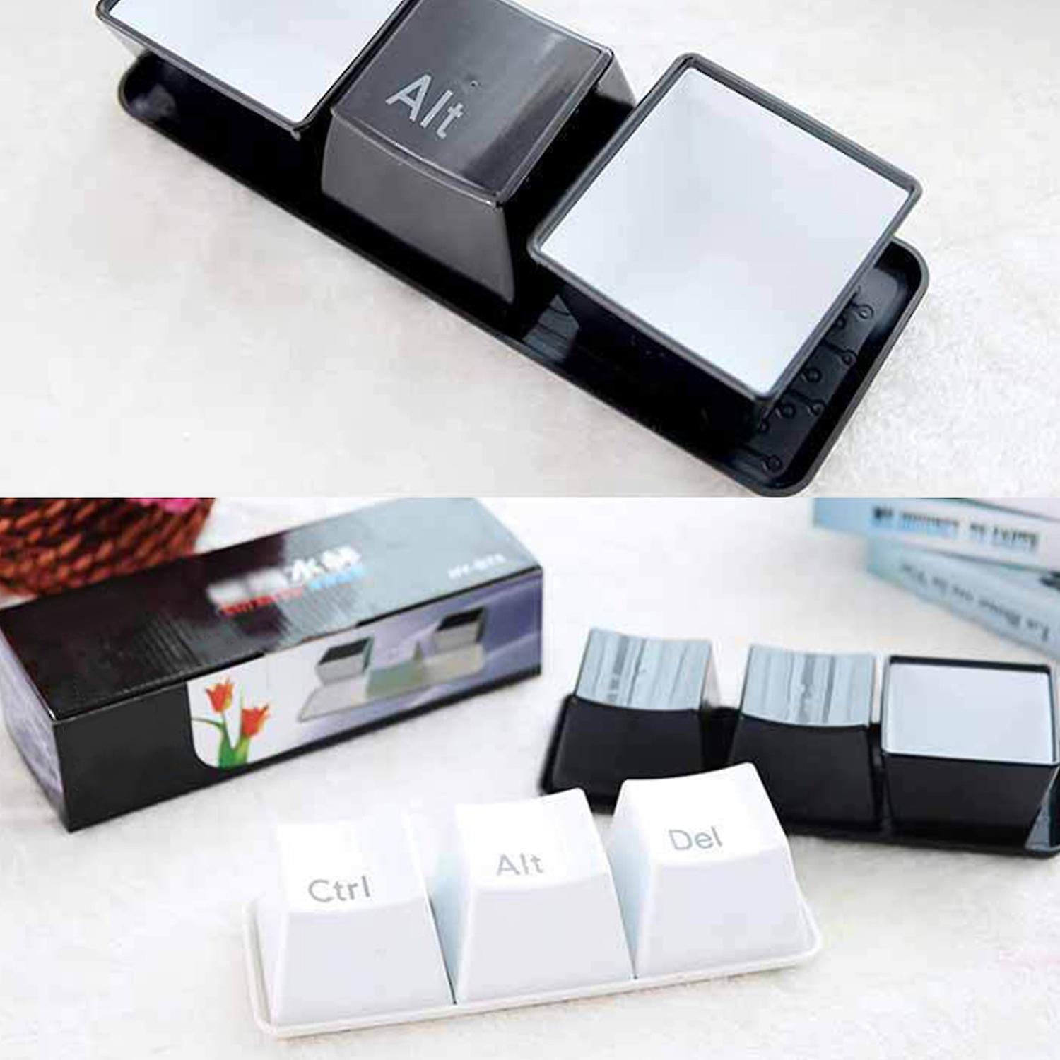 3PC Keyboard Coffee Tea Cups Set with Tray - Ctrl Alt Del Design ...