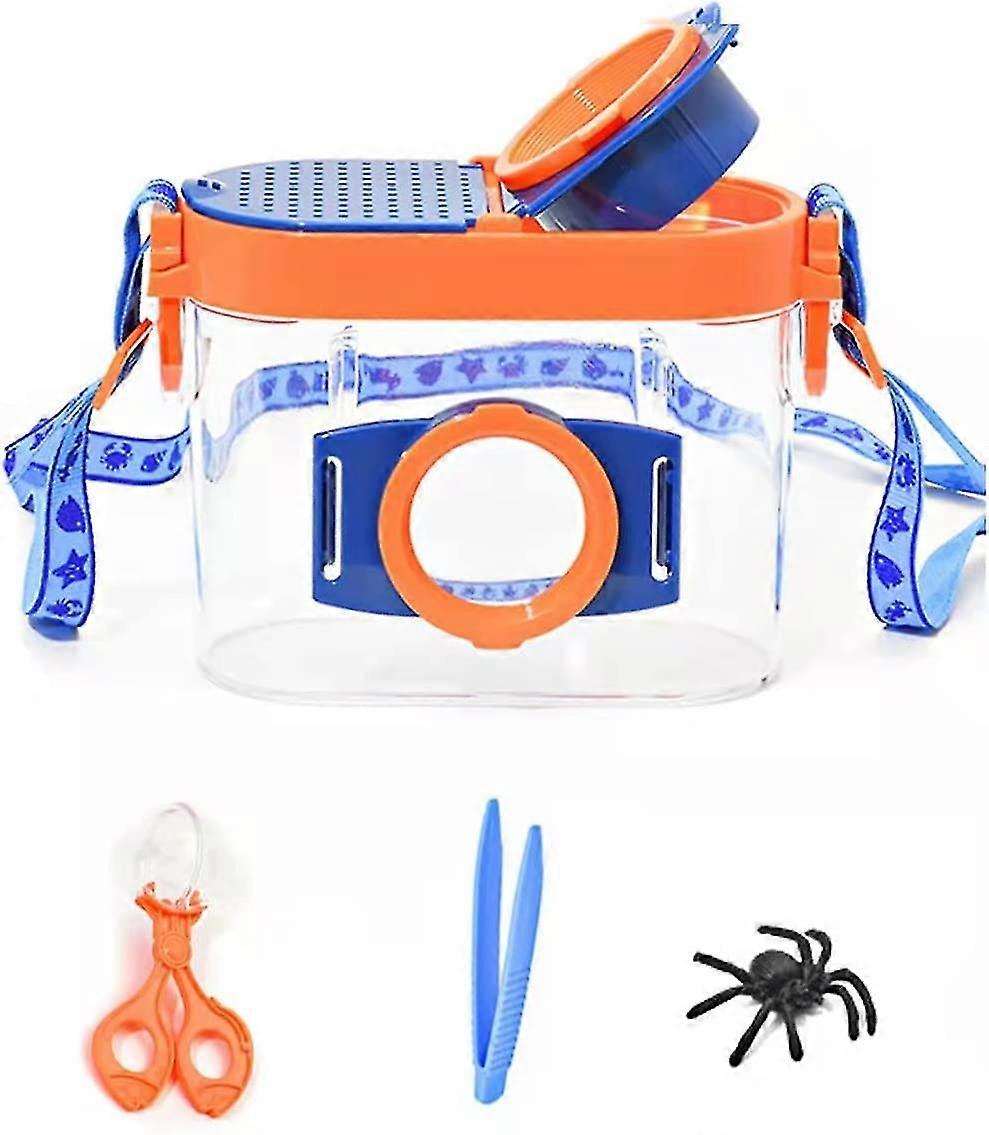 Outdoor Insect Box Animal Insect Cage Insect Magnifier With Lanyard ...