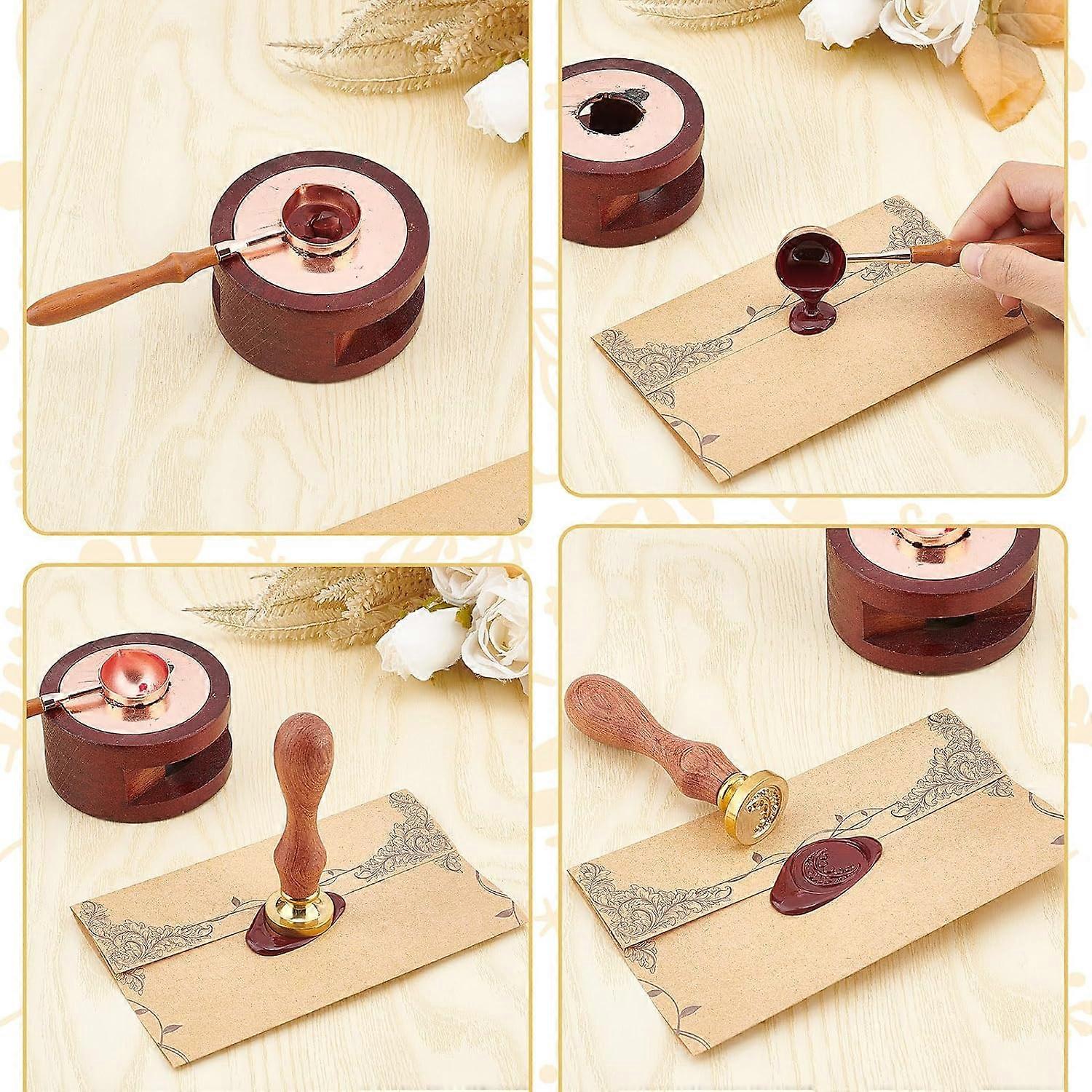 Initial Alphabets P Wax Seal Stamps Letter Vintage Removable Brass ...