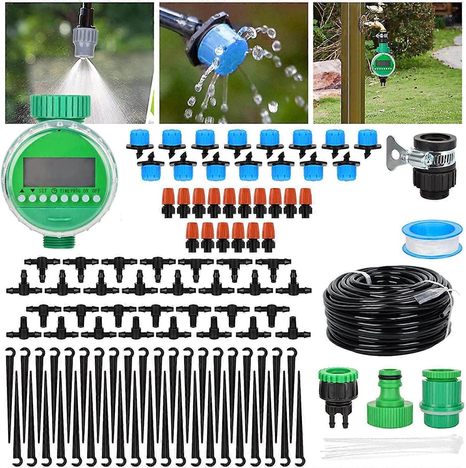 Automatic Drip Irrigation Kit with Timer, Irrigation System Automatic ...